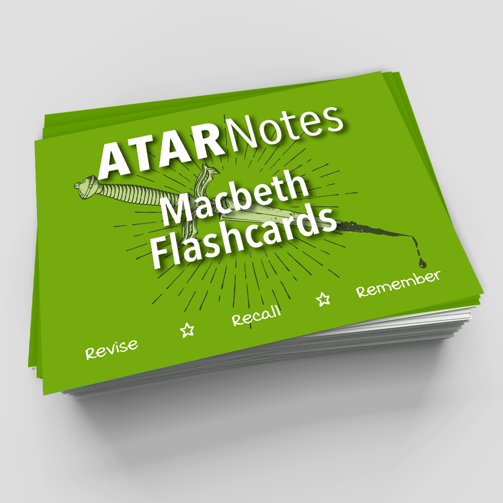 ATAR Notes Macbeth Flashcards