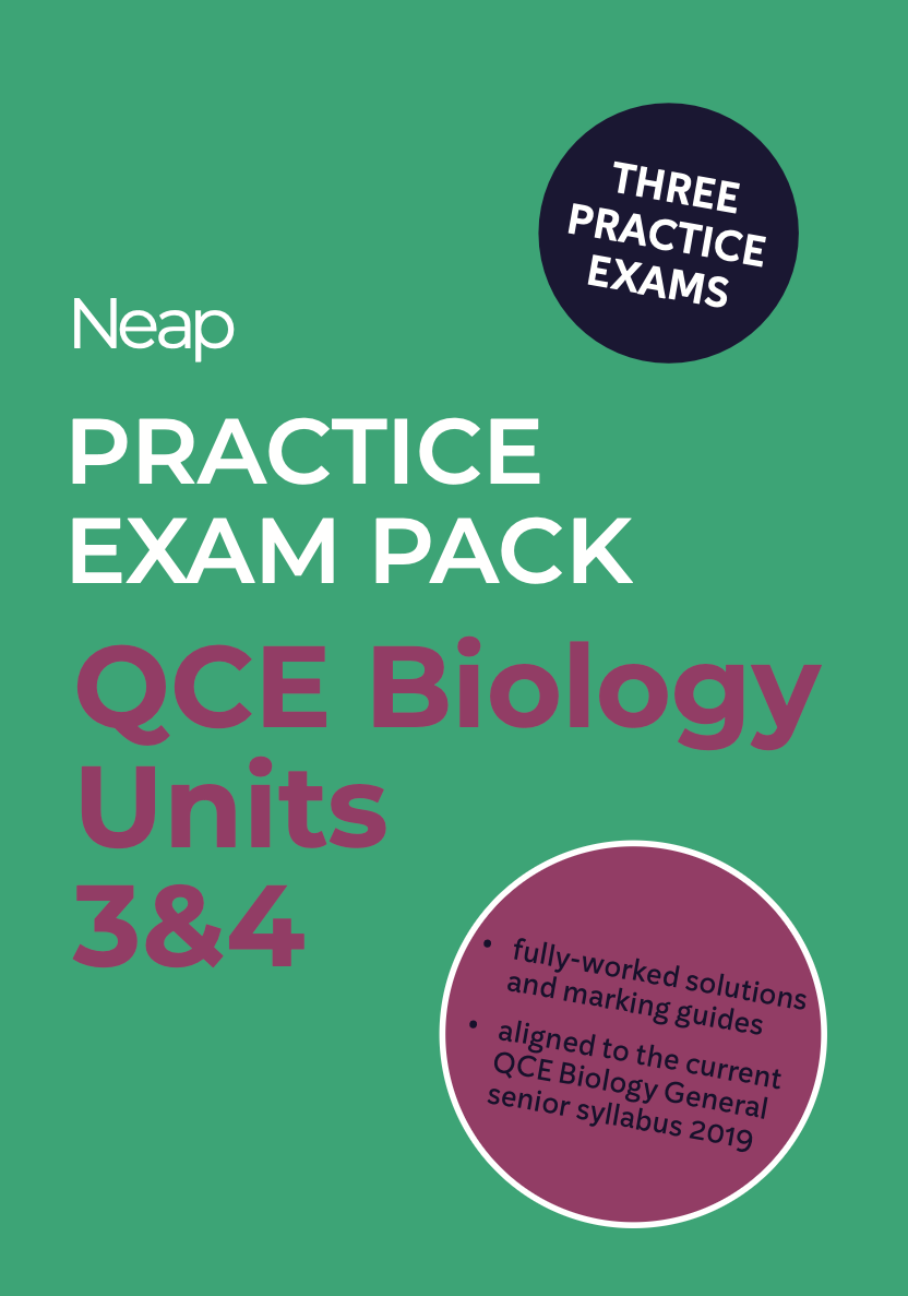 Neap Practice Exam Pack: QCE Biology Units 3&4 (3 Exams) – ATAR Notes