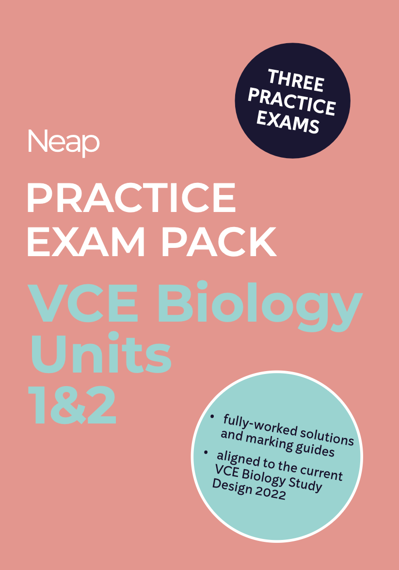 Neap Practice Exam Pack: VCE Biology Units 1&2 (3 Exams) – ATAR Notes