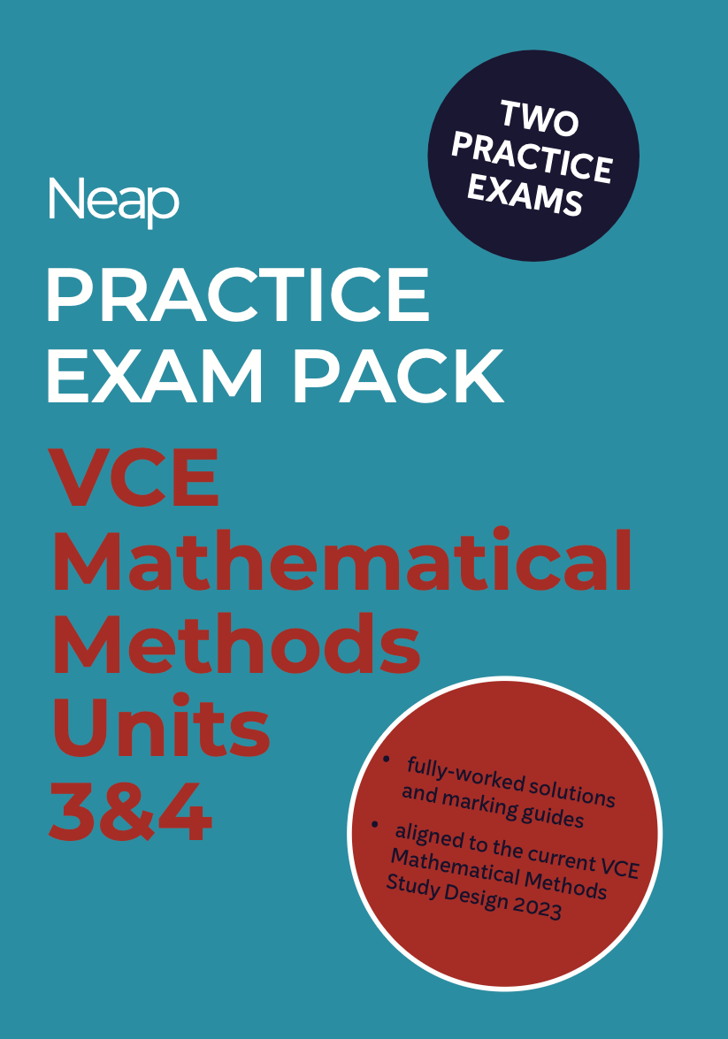 Neap Practice Exam Pack: VCE Mathematical Methods Units 3&4 (2 Exams ...