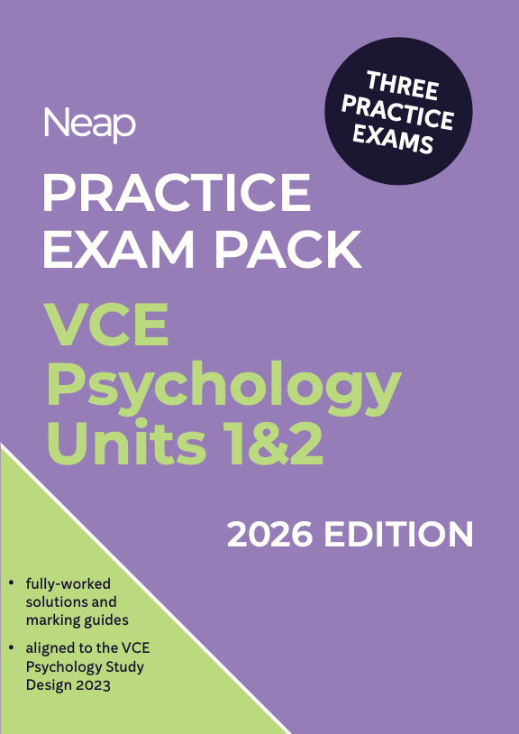 Neap Practice Exam Pack: VCE Psychology Units 1&2 2026 Edition (3 Exam ...