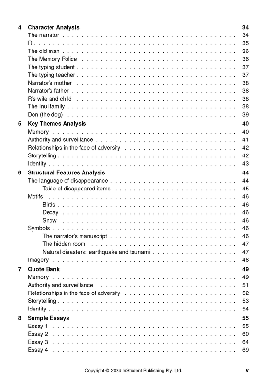 Text Guide: The Memory Police by Yoko Ogawa – ATAR Notes