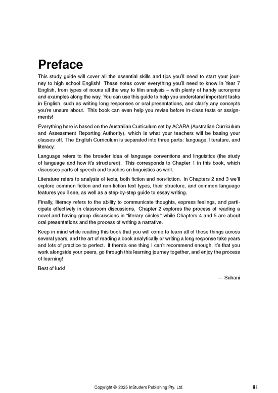 ATAR Notes Year 7 English Complete Course Notes (2025-2027)