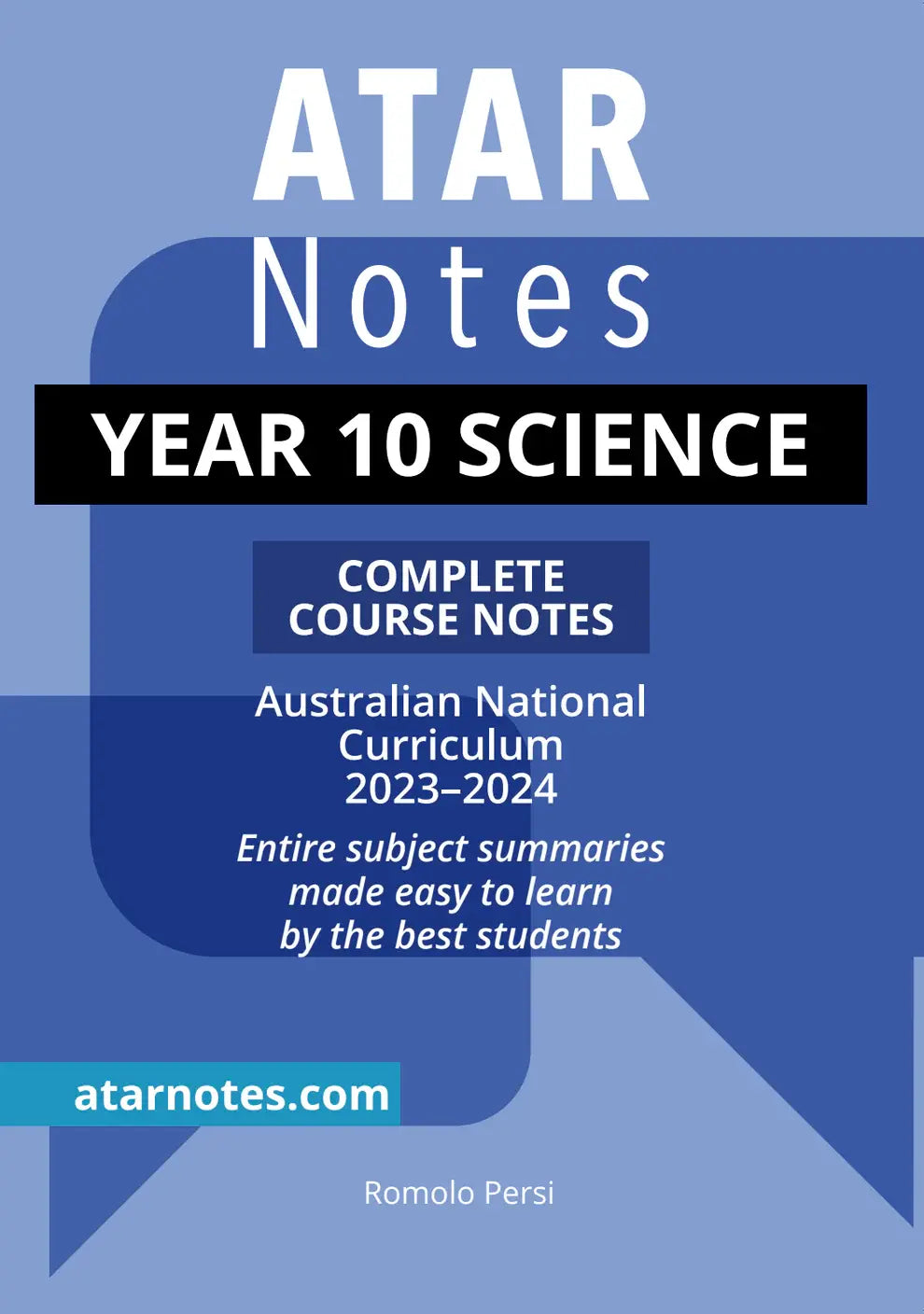 Top Marks Year 10 Science Bundle – ATAR Notes