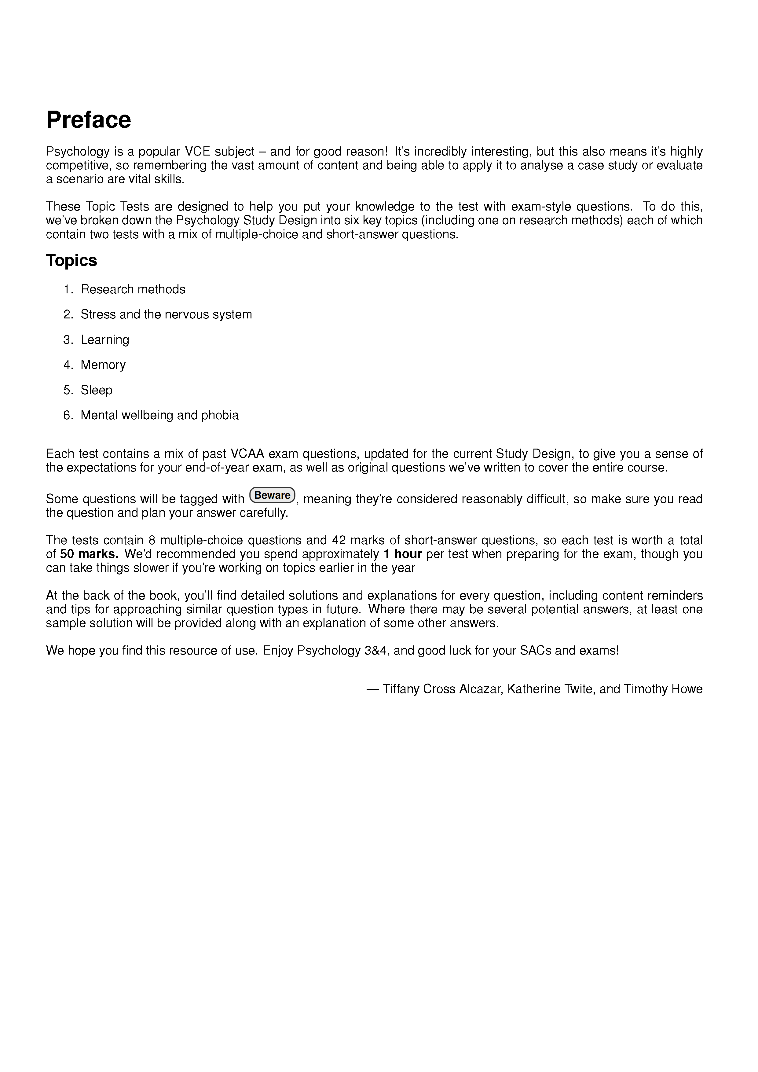 VCE Science Study Guides – ATAR Notes