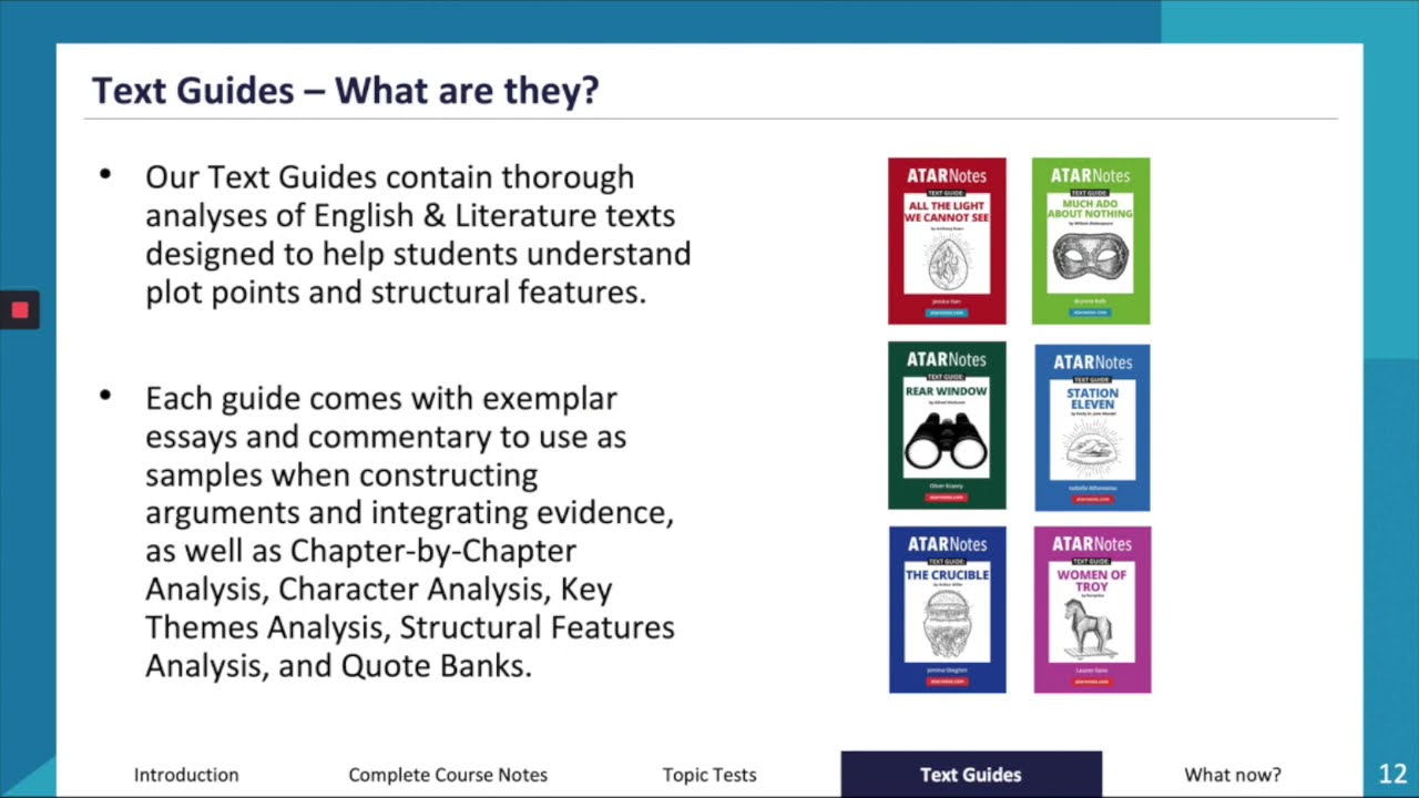 Text Guides – ATAR Notes