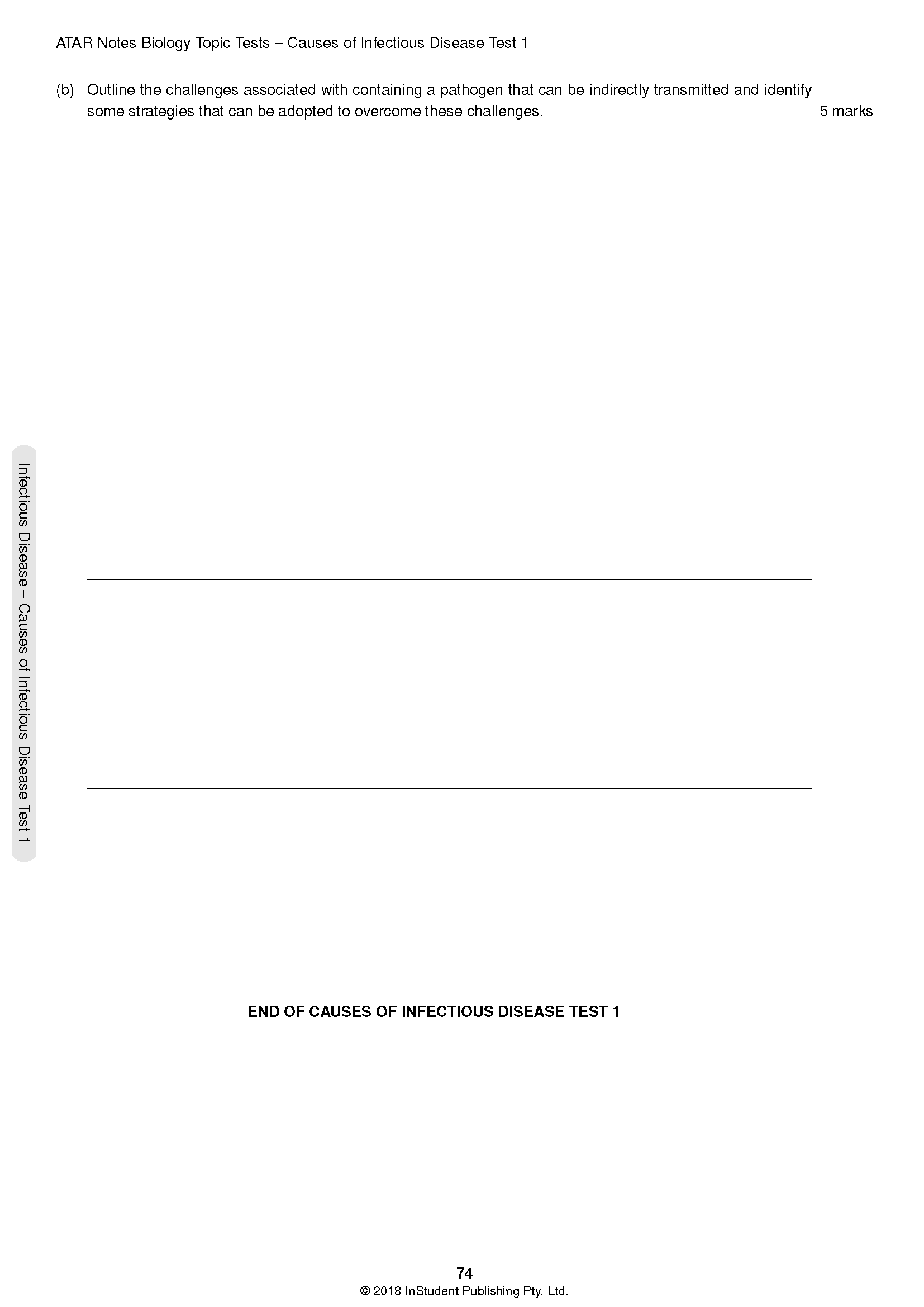 ATAR Notes HSC Year 12 Biology Topic Tests (2024-2026)