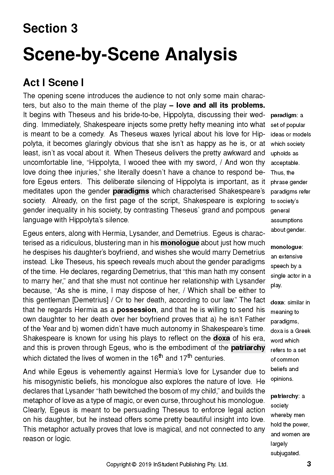 Text Guide: A Midsummer Night's Dream by William Shakespeare – ATAR Notes