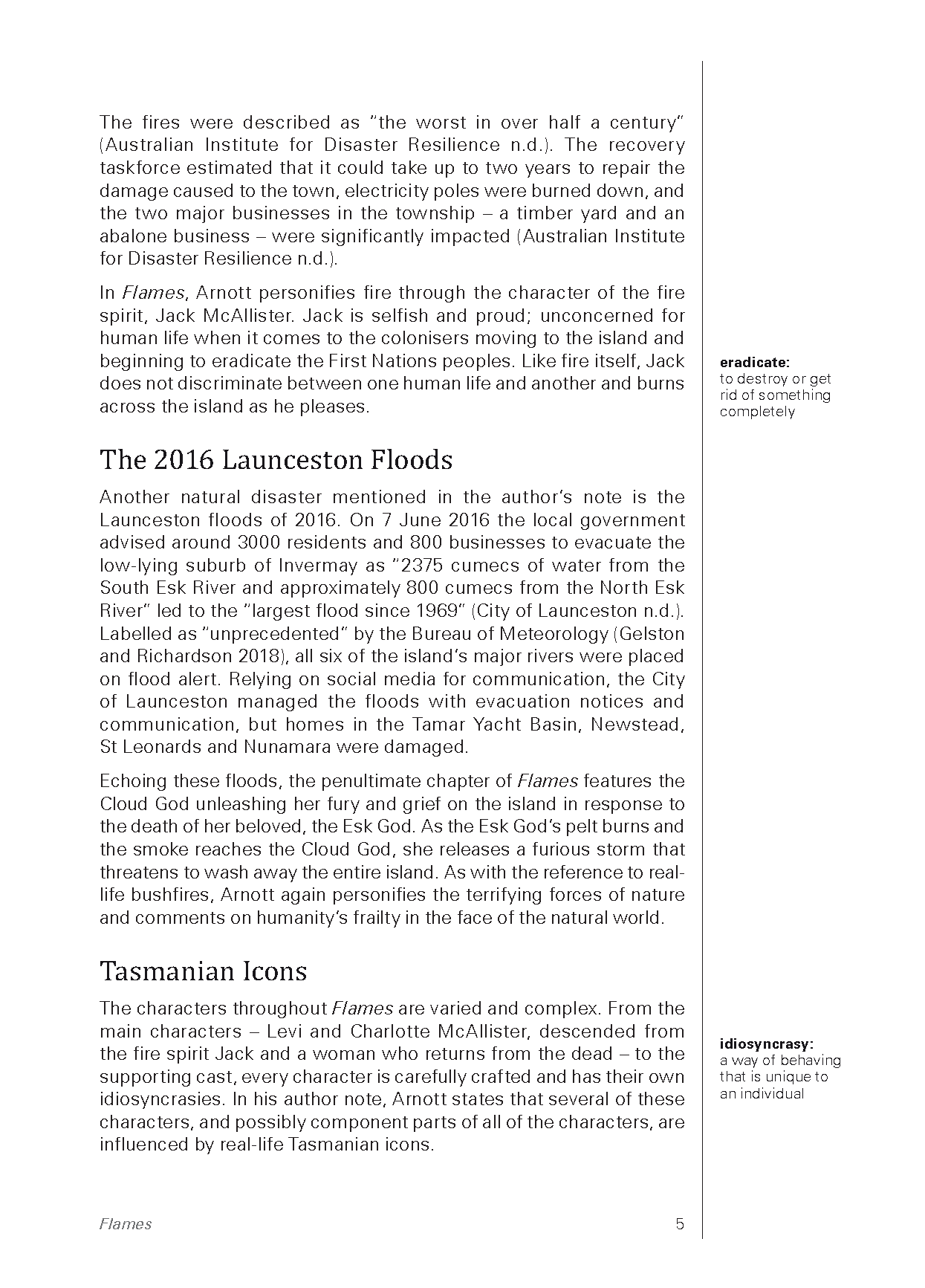 The Neap Flames smartstudy Text Guide – ATAR Notes