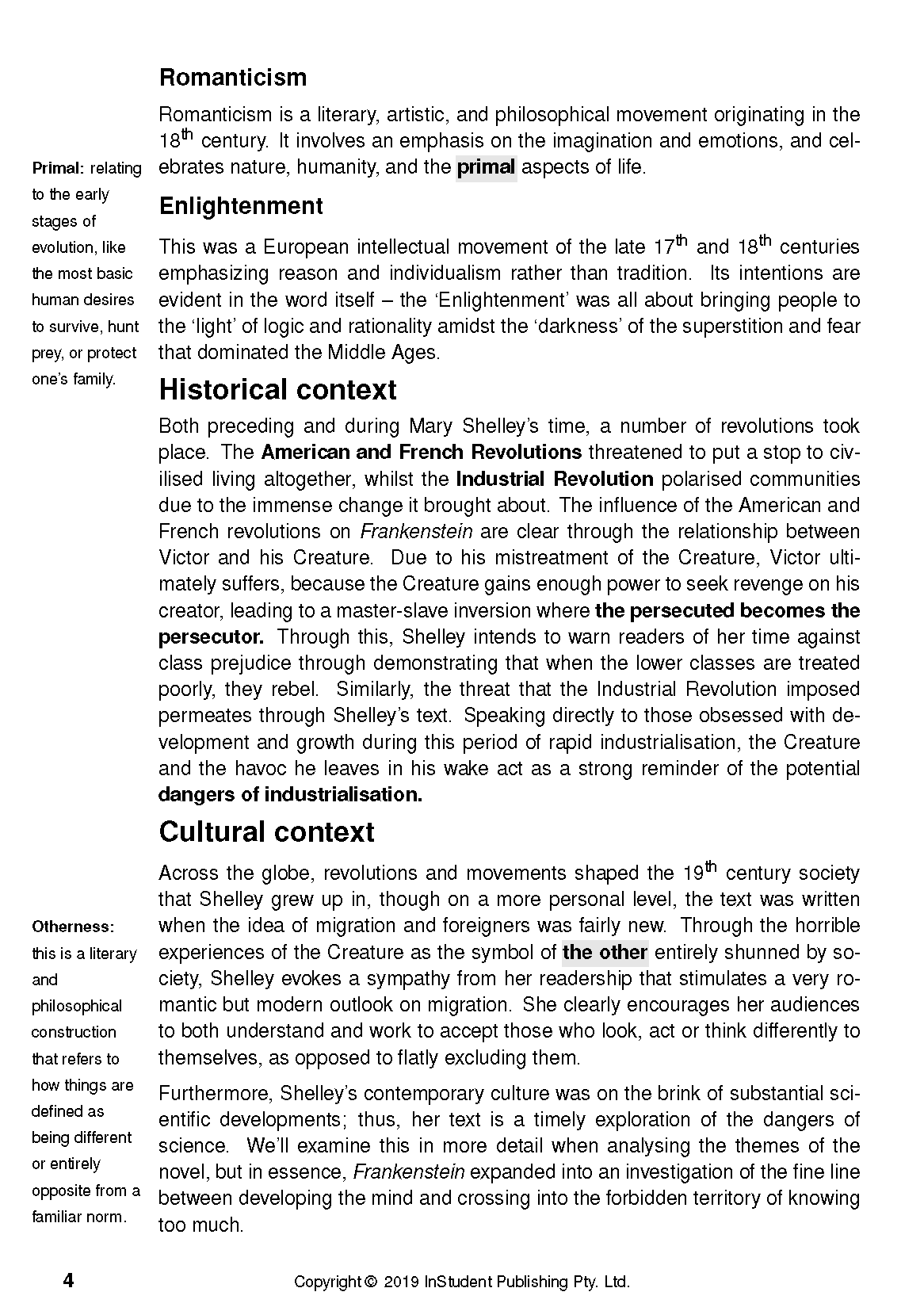 Text Guide: Frankenstein by Mary Shelley – ATAR Notes