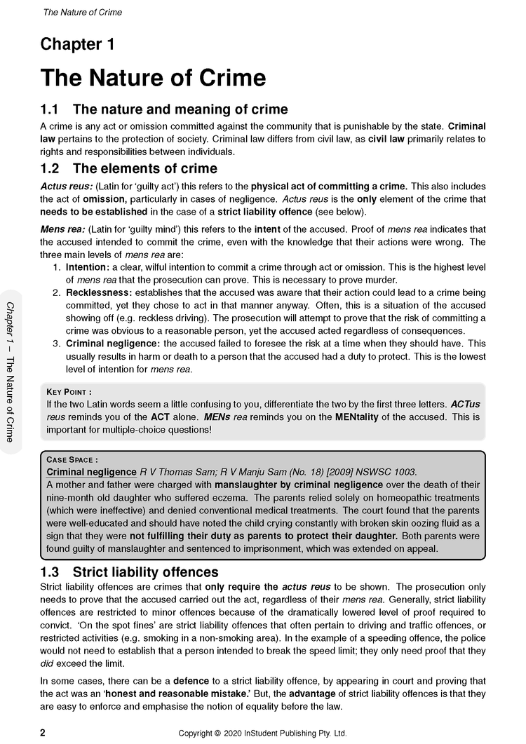 ATAR Notes HSC Year 12 Legal Studies Complete Course Notes