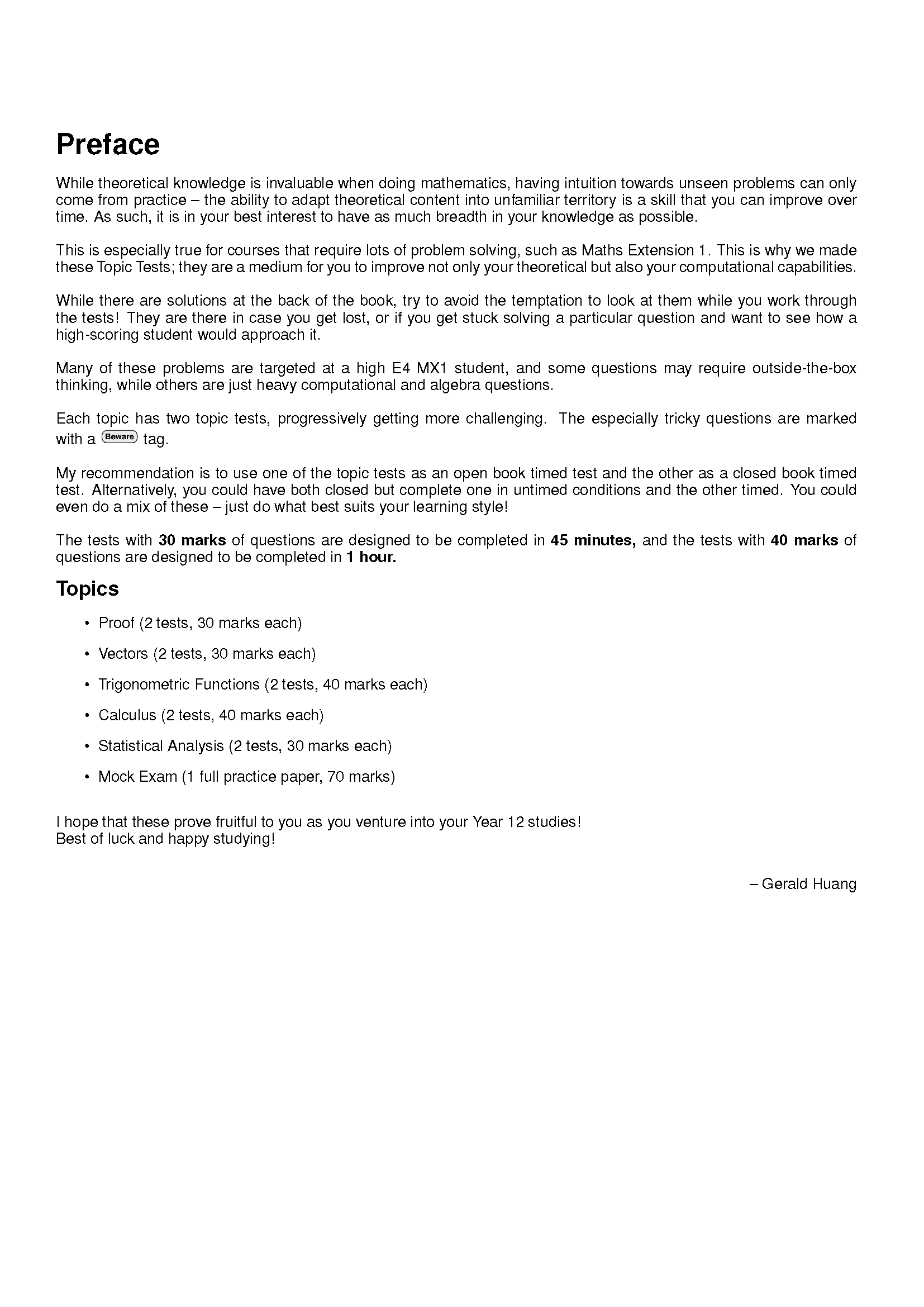 HSC Mathematics Study Guides – ATAR Notes