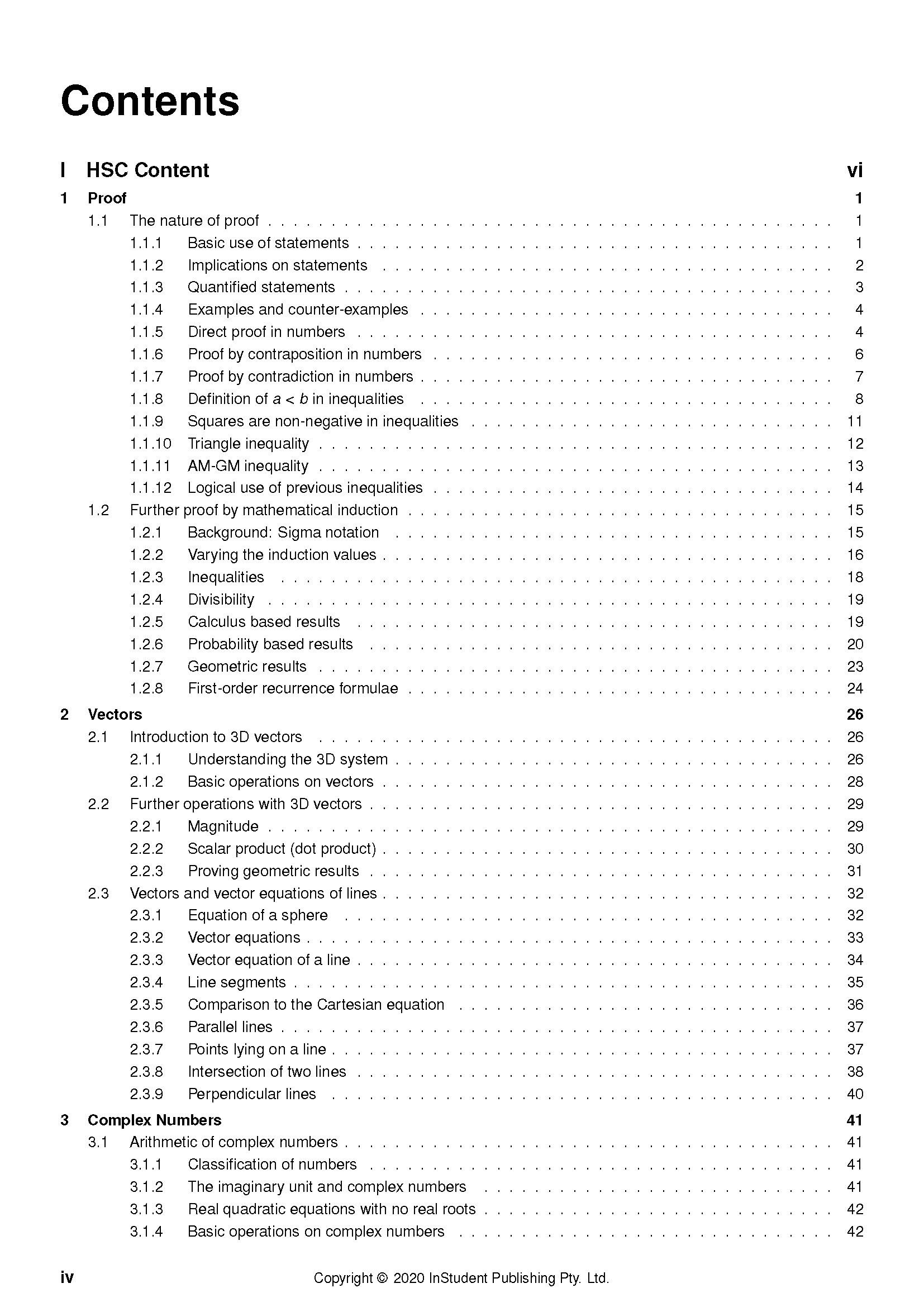 ATAR Notes HSC Year 12 Mathematics Extension 2 Complete Course Notes