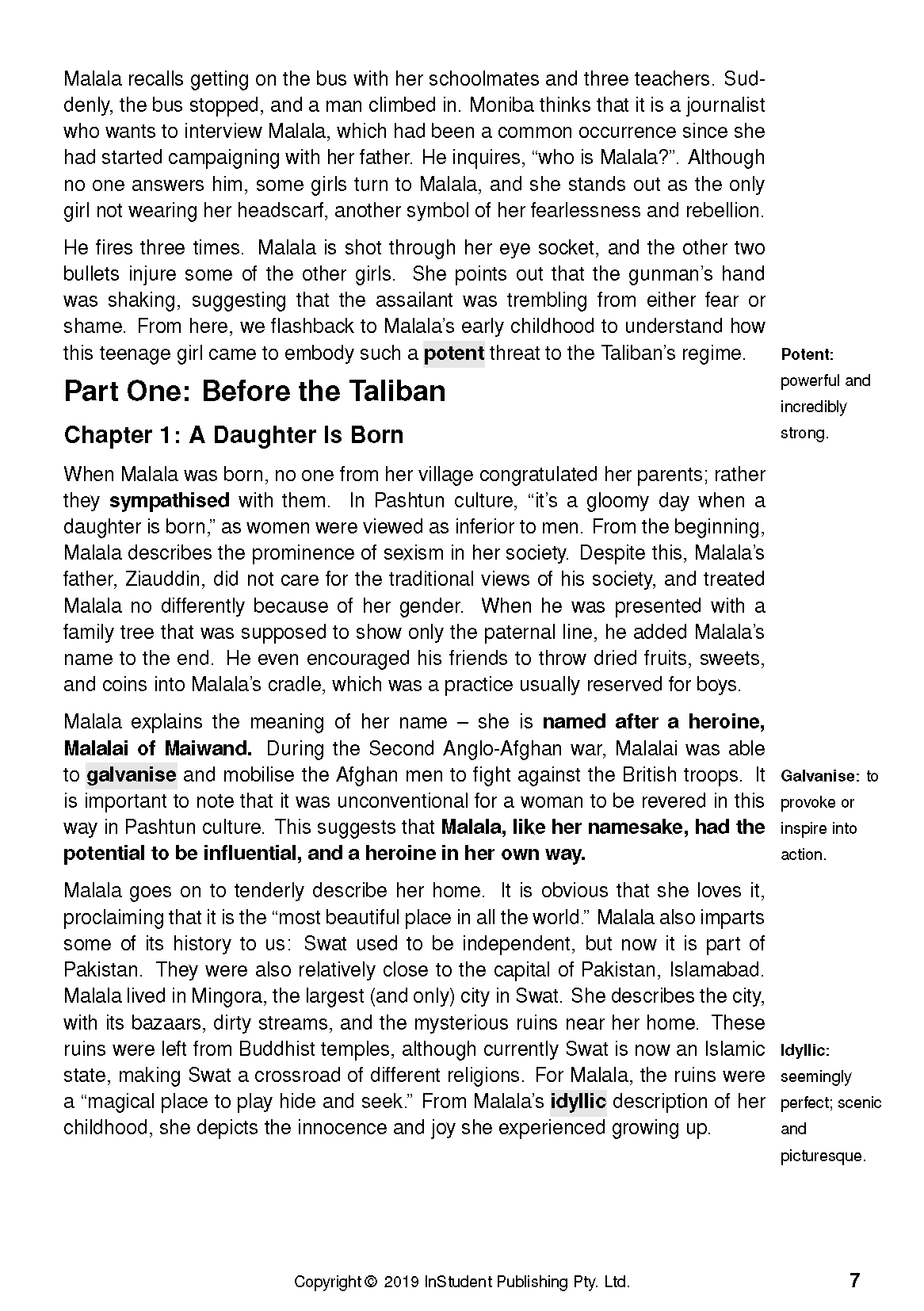 Text Guide: I Am Malala by Malala Yousafzai – ATAR Notes