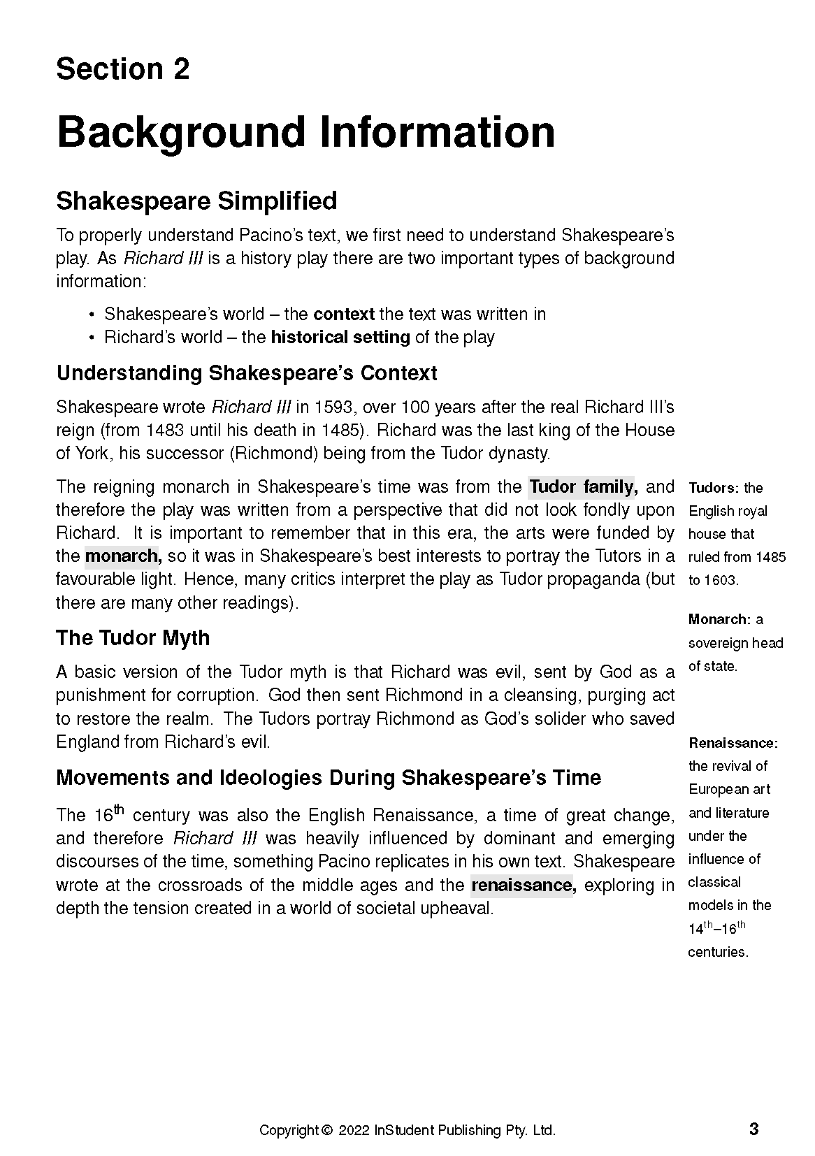 Text Guide: Looking for Richard by Al Pacino – ATAR Notes