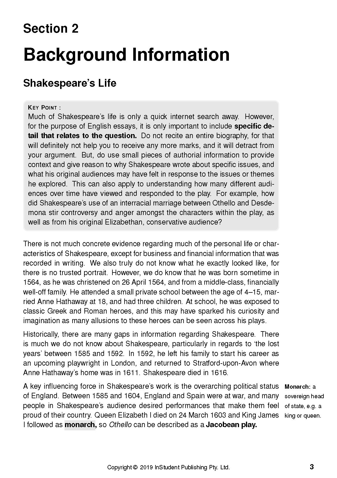 Text Guide: Othello by William Shakespeare – ATAR Notes