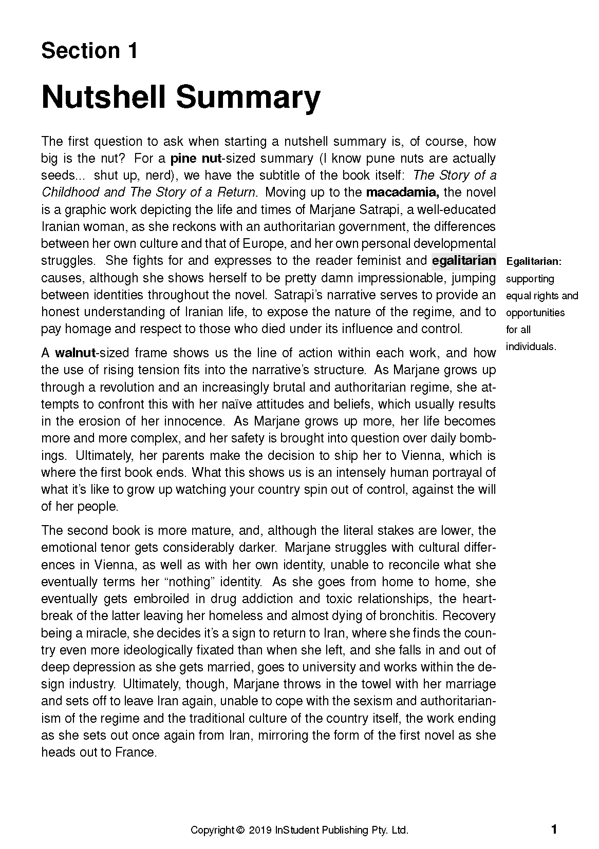 Text Guide: Persepolis by Marjane Satrapi – ATAR Notes