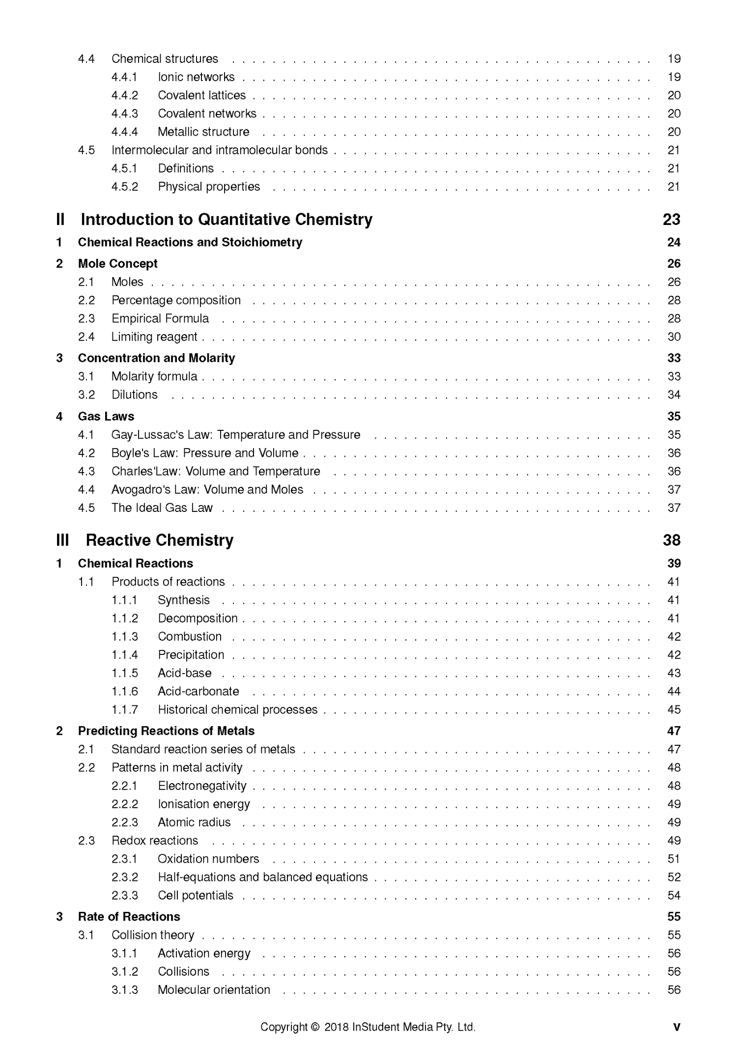 ATAR Notes HSC Year 11 Chemistry Complete Course Notes
