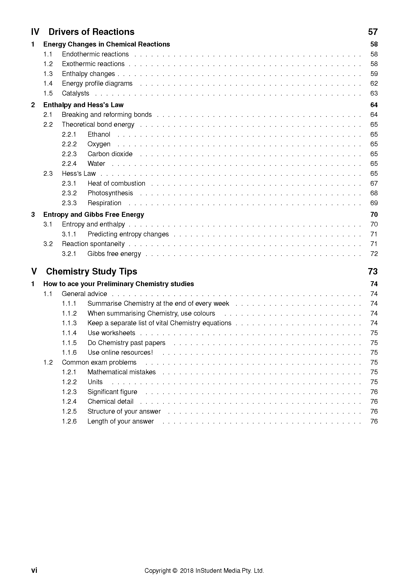 ATAR Notes HSC Year 11 Chemistry Complete Course Notes