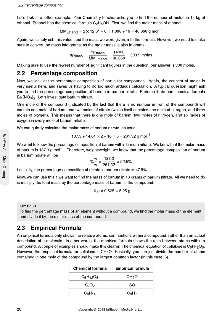 ATAR Notes HSC Year 11 Chemistry Complete Course Notes