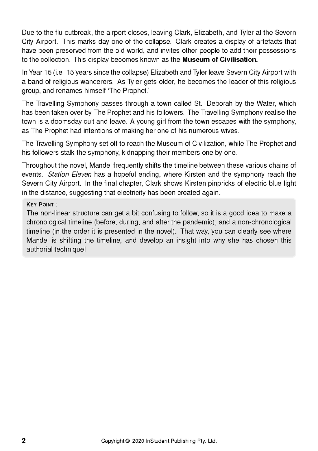 Text Guide: Station Eleven by Emily St. John Mandel – ATAR Notes