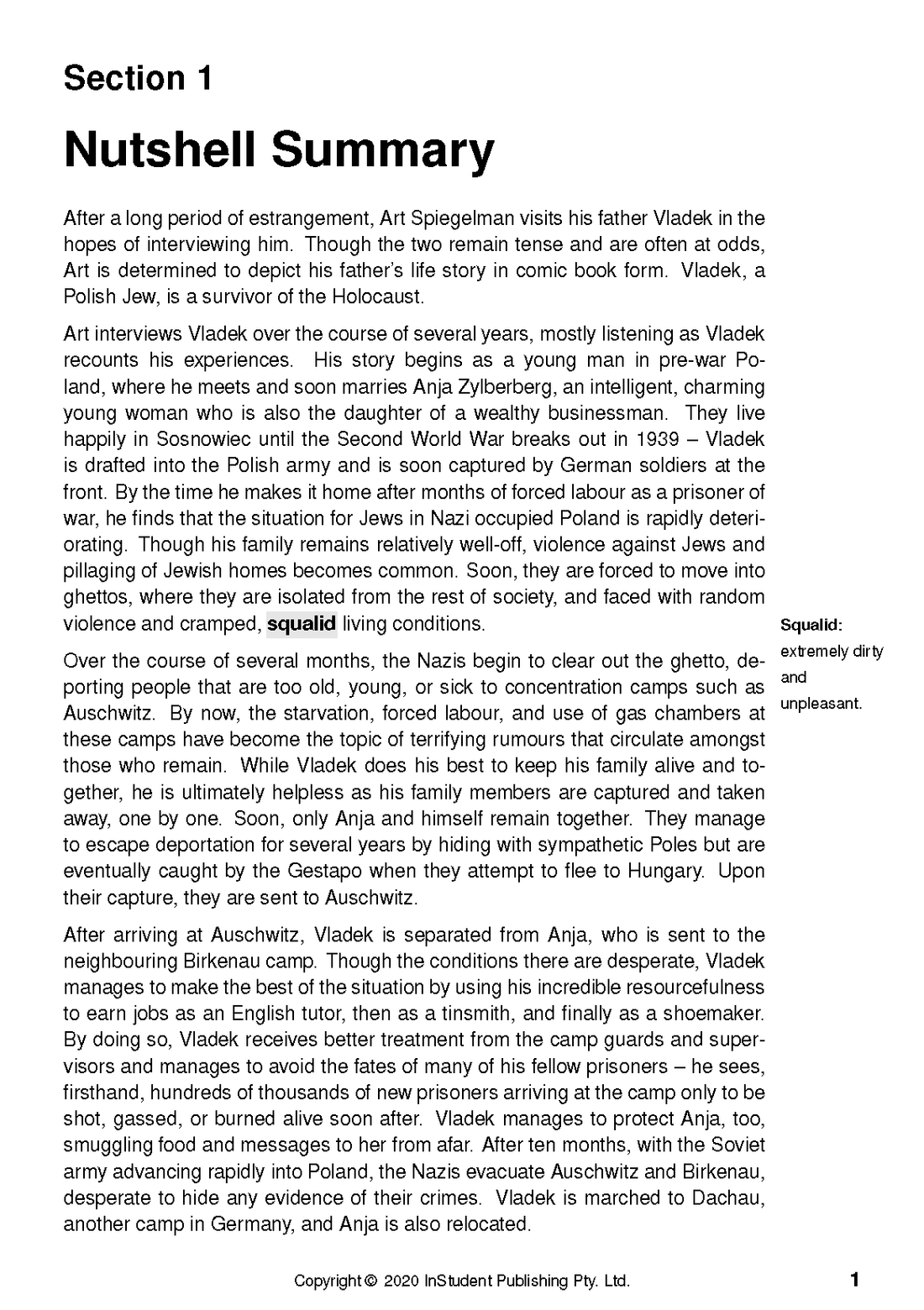 Text Guide: The Complete Maus by Art Spiegelman – ATAR Notes