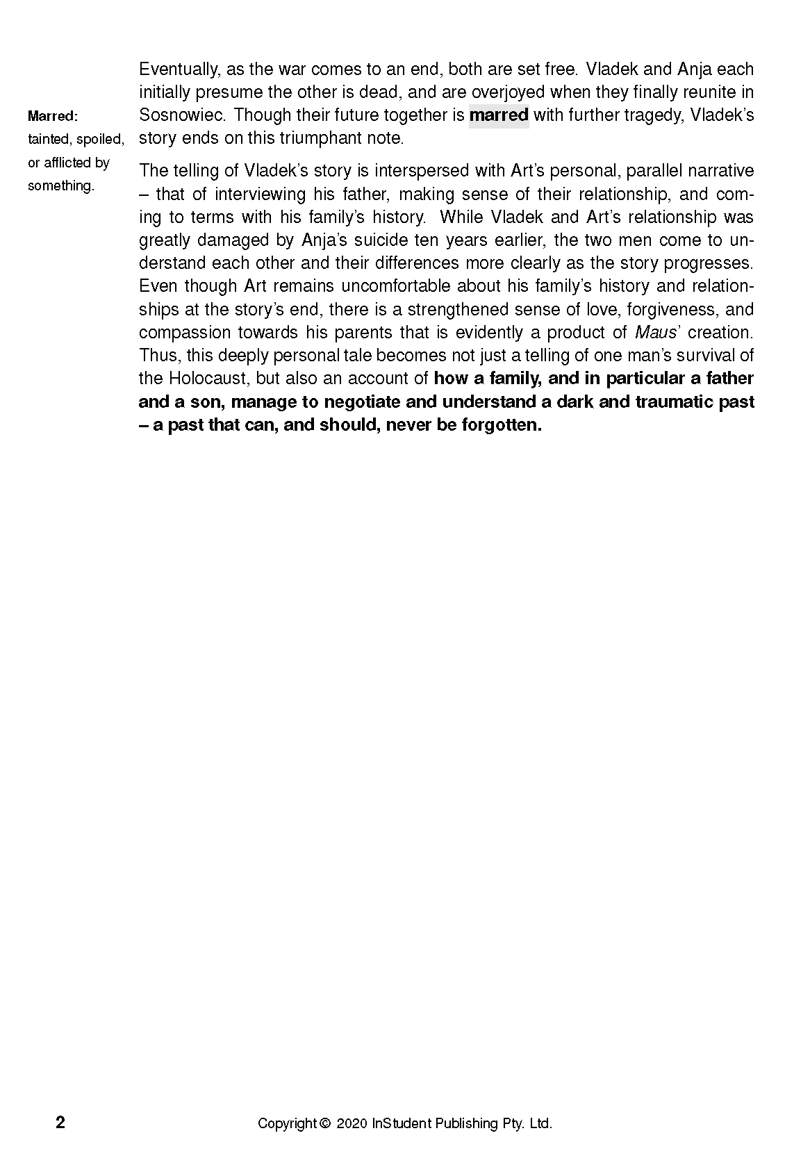 Text Guide: The Complete Maus by Art Spiegelman – ATAR Notes