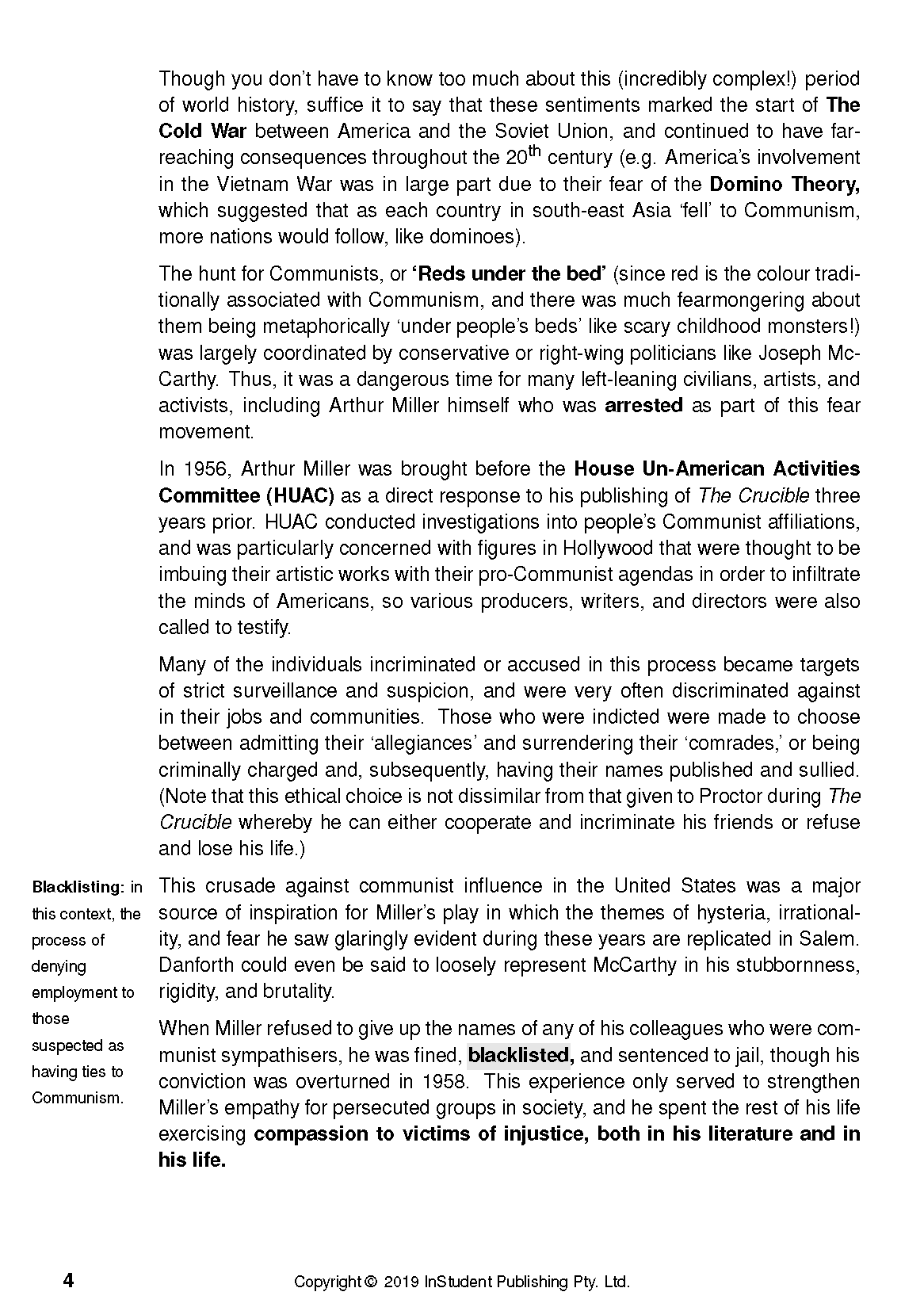 Text Guide: The Crucible by Arthur Miller – ATAR Notes