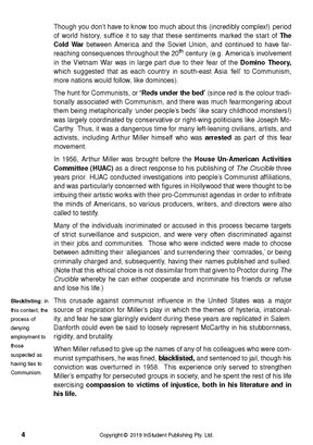Text Guide: The Crucible by Arthur Miller – ATAR Notes