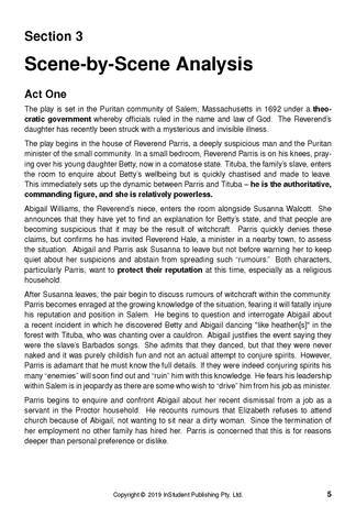 Text Guide: The Crucible by Arthur Miller – ATAR Notes