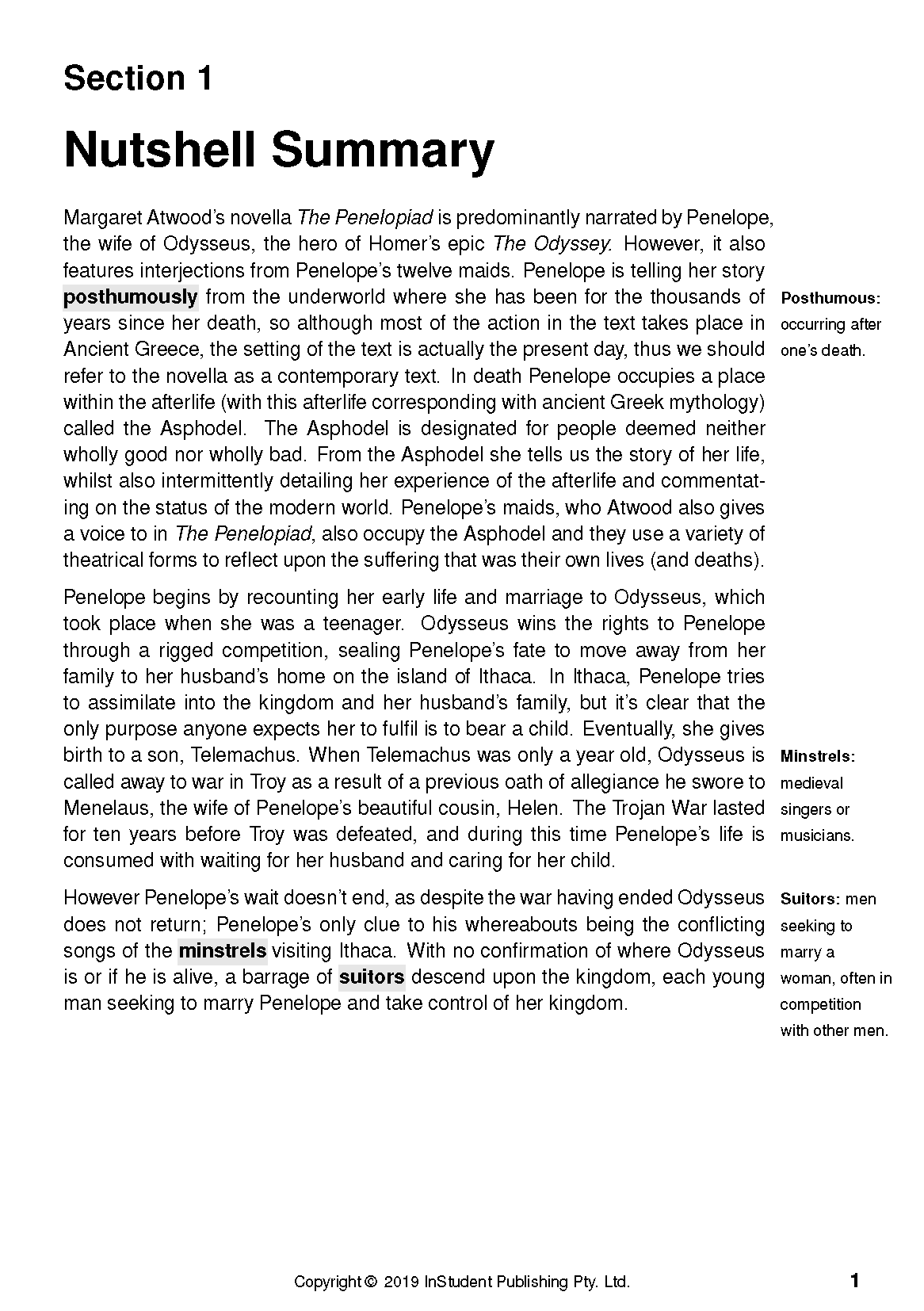 Text Guide: The Penelopiad by Margaret Atwood – ATAR Notes