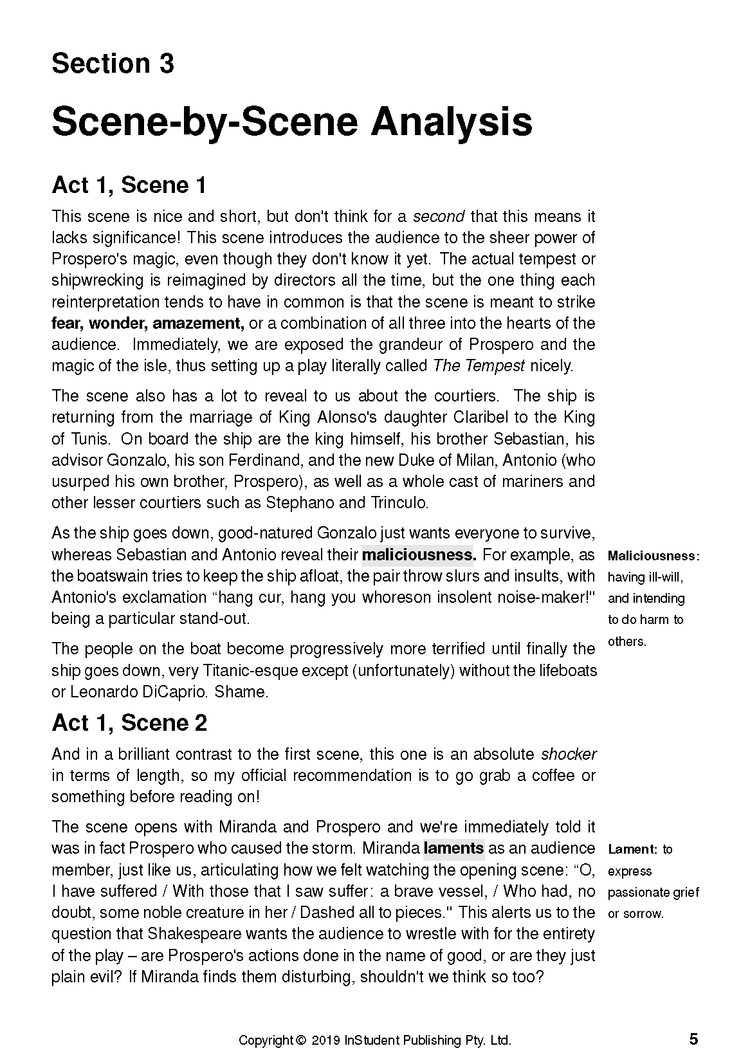 Text Guide: The Tempest by William Shakespeare – ATAR Notes
