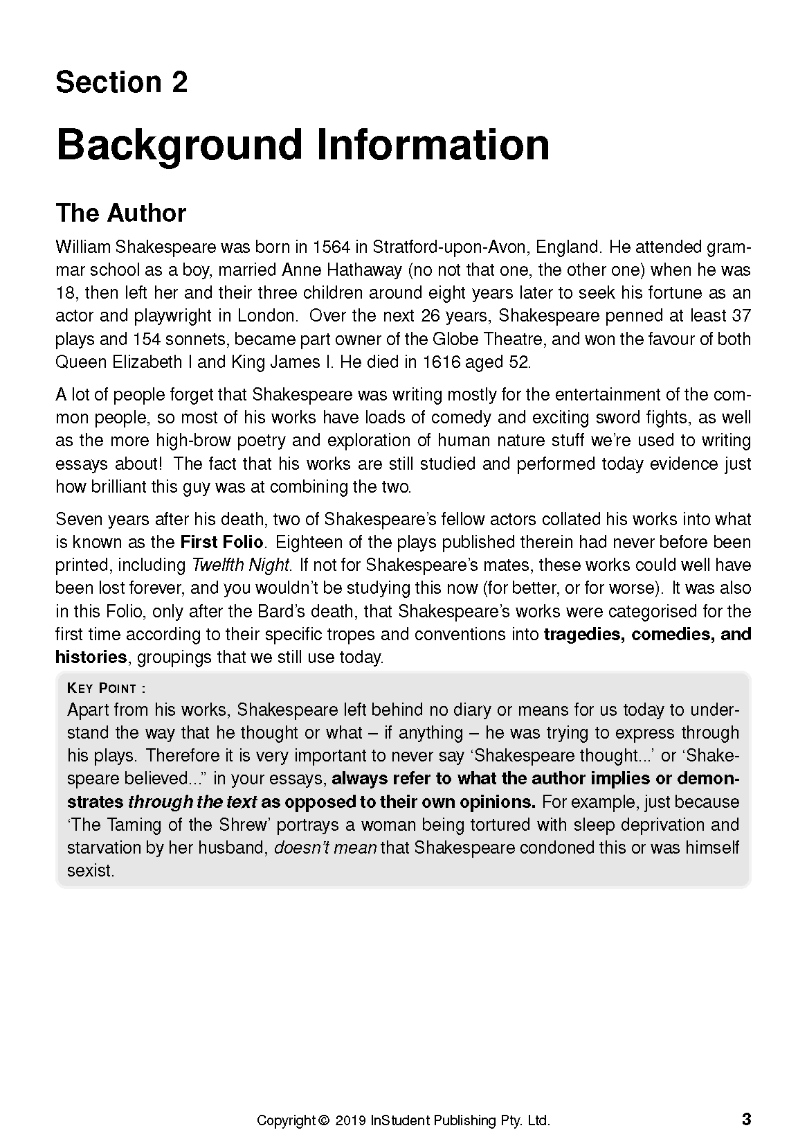 Text Guide: Twelfth Night by William Shakespeare – ATAR Notes