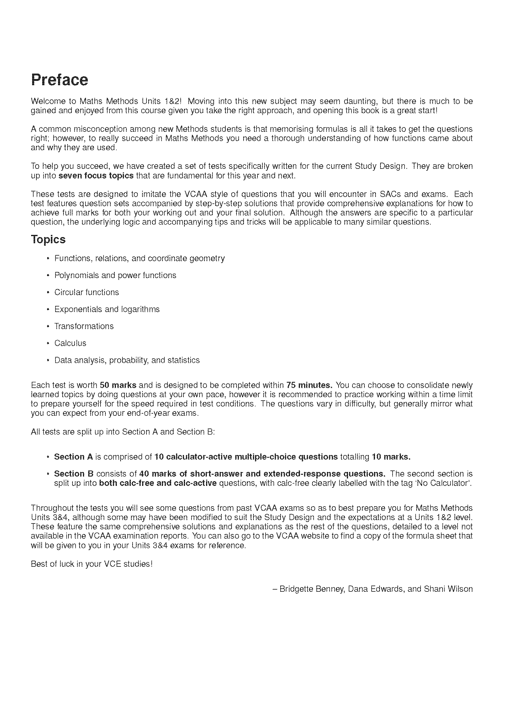 VCE Mathematics Study Guides – ATAR Notes