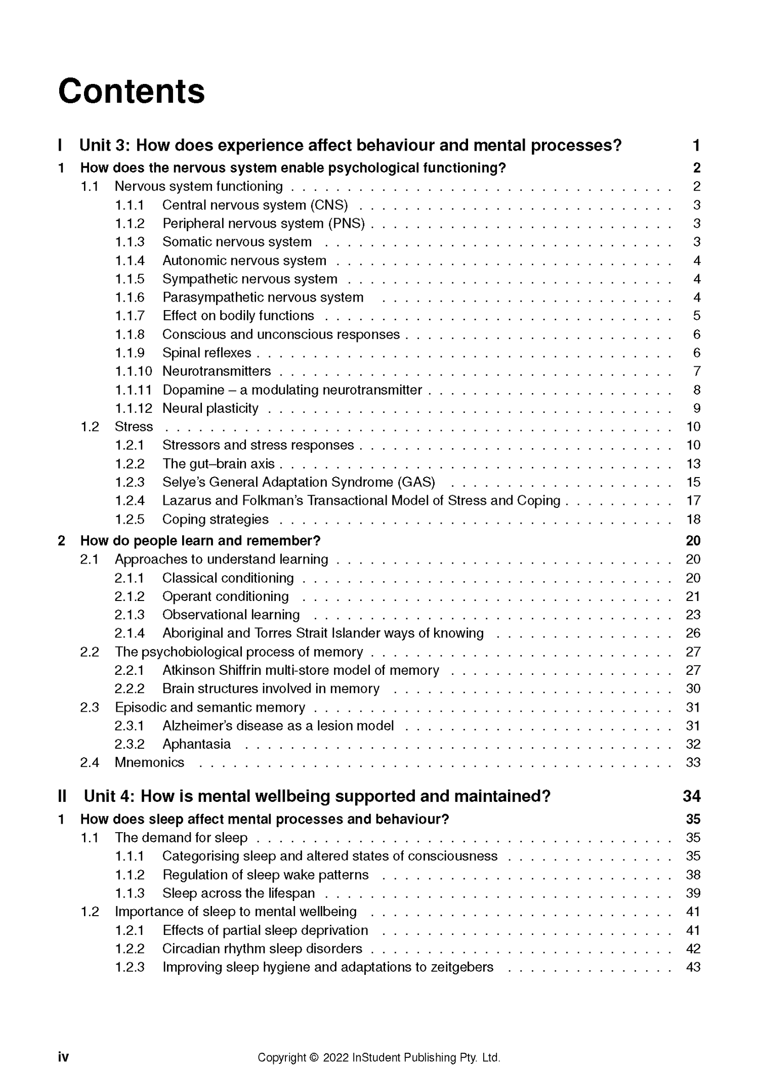 ATAR Notes VCE Psychology 3&4 Notes (2023-2024)