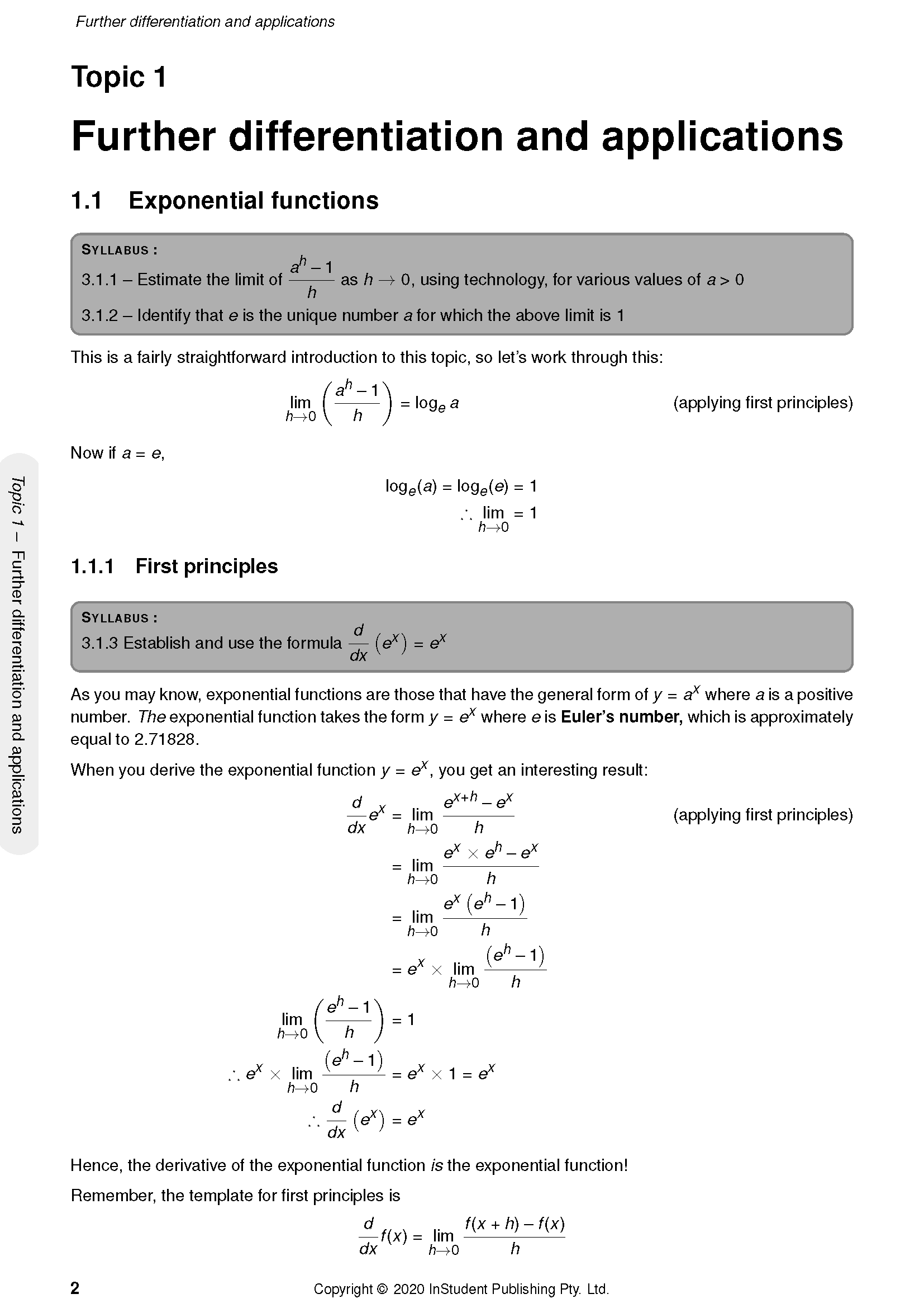 ATAR Notes WACE Year 12 Maths Methods 3&4 Complete Course Notes (2024-
