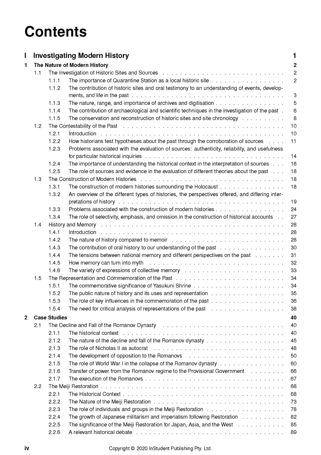 ATAR Notes HSC Year 11 Modern History Complete Course Notes
