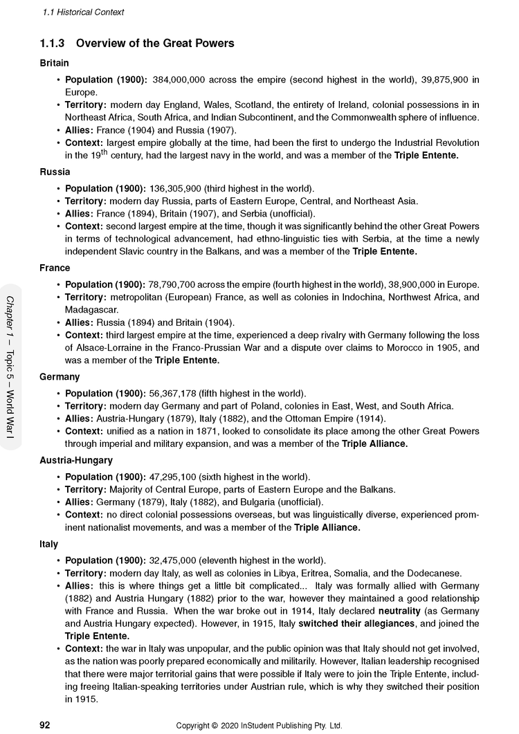 ATAR Notes HSC Year 11 Modern History Complete Course Notes