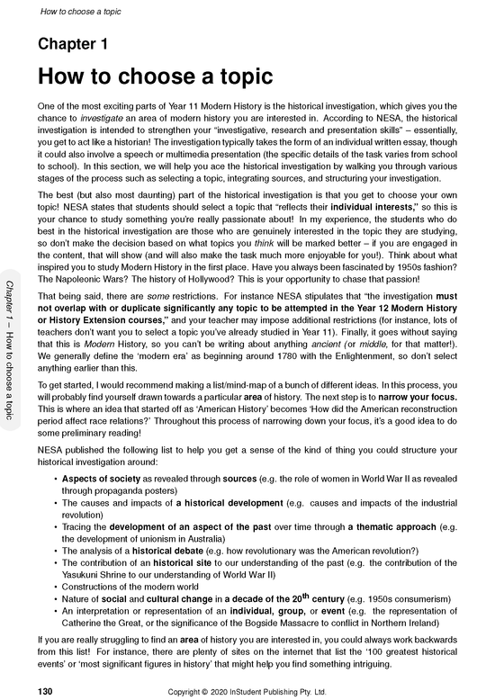 ATAR Notes HSC Year 11 Modern History Complete Course Notes