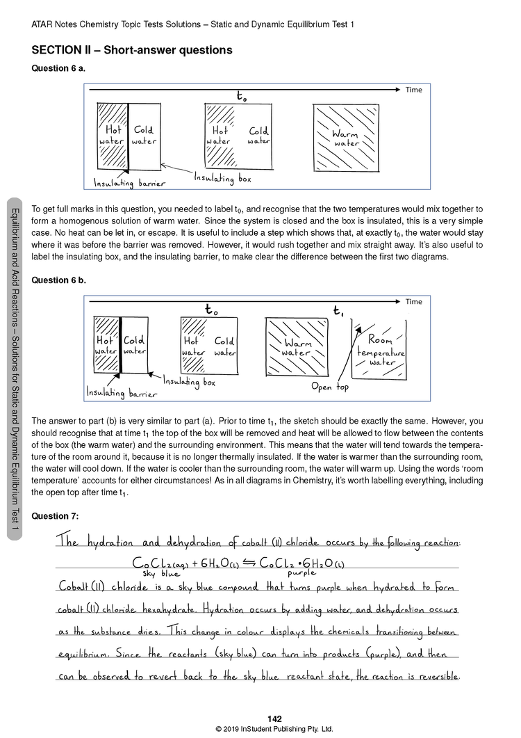 ATAR Notes HSC Year 12 Chemistry Topic Tests