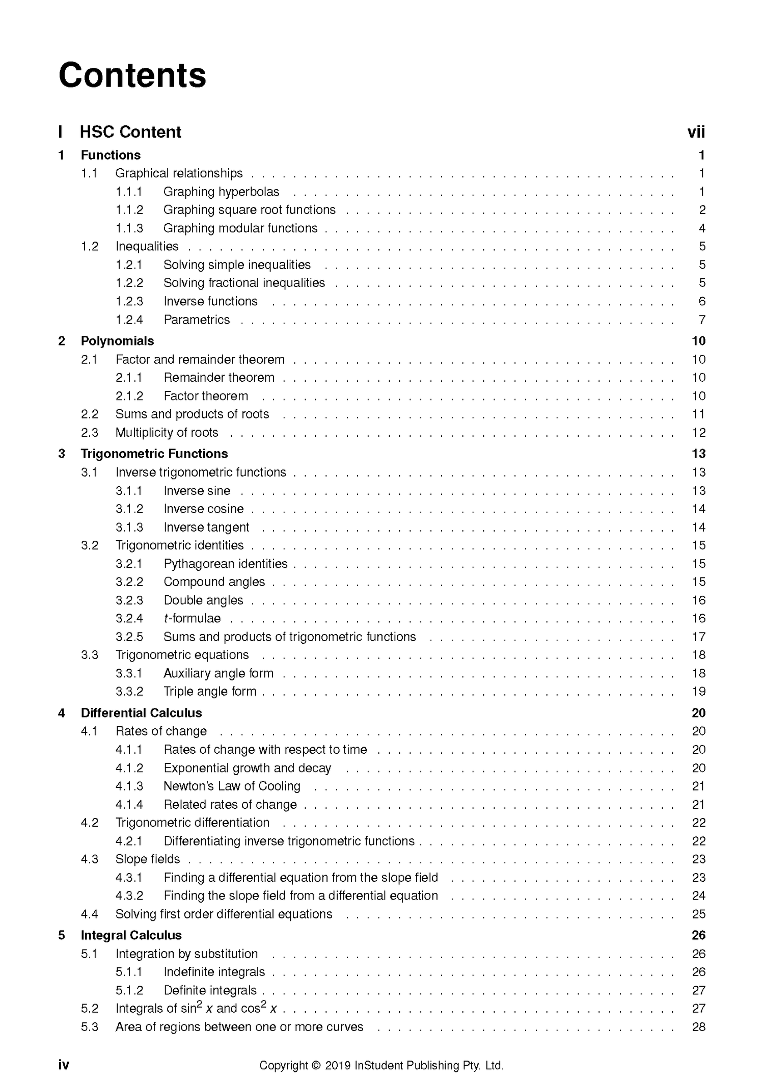 ATAR Notes HSC Year 12 Mathematics Extension 1 Complete Course Notes