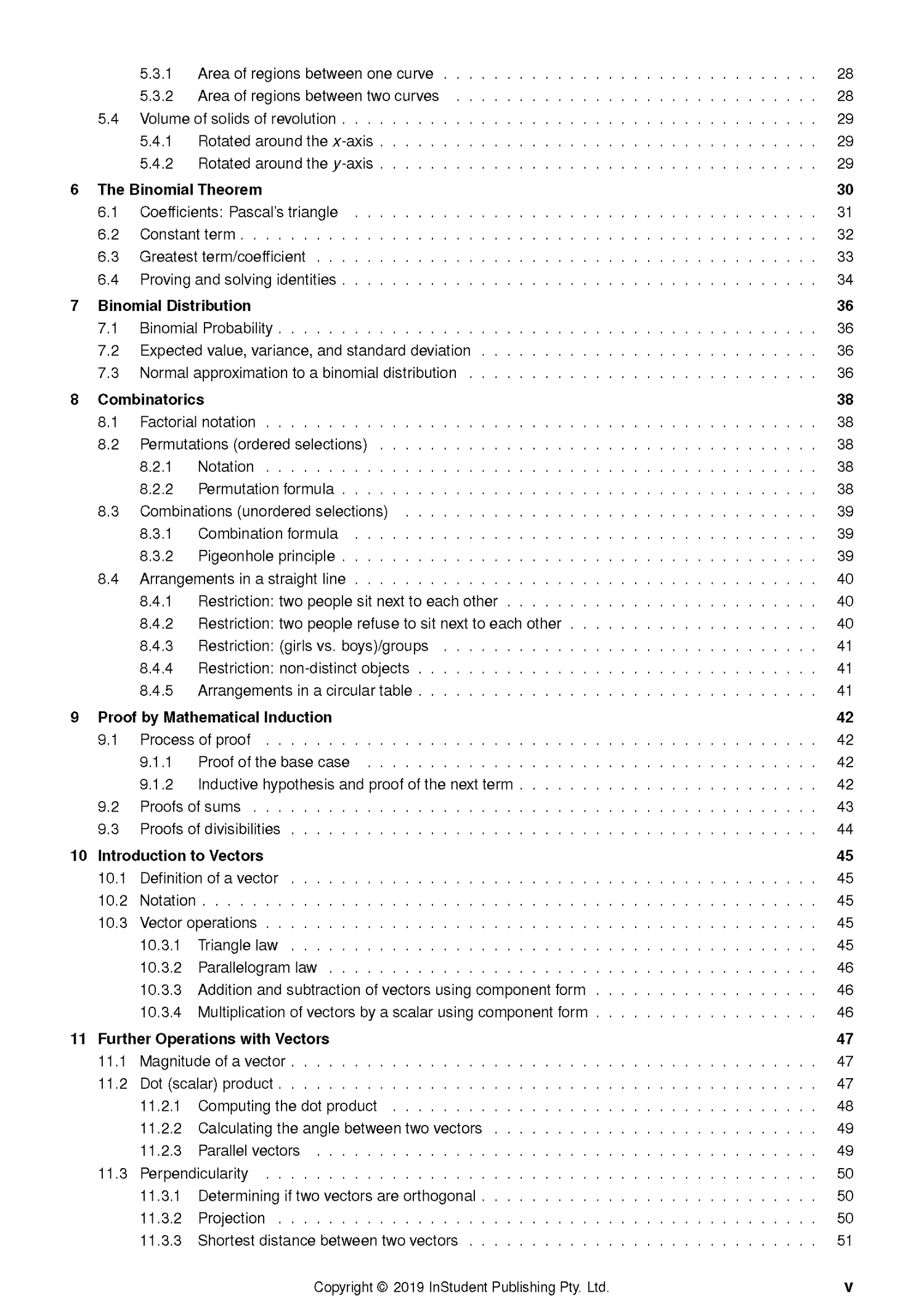 ATAR Notes HSC Year 12 Mathematics Extension 1 Complete Course Notes