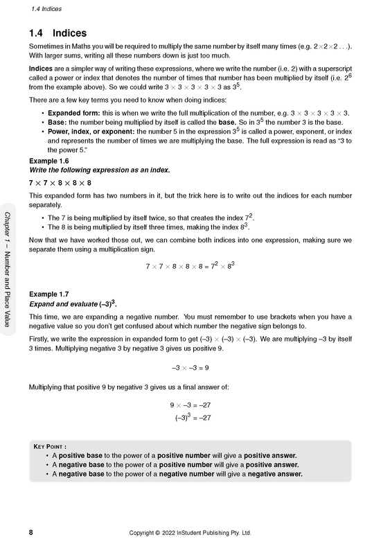 ATAR Notes Year 8 Maths Complete Course Notes